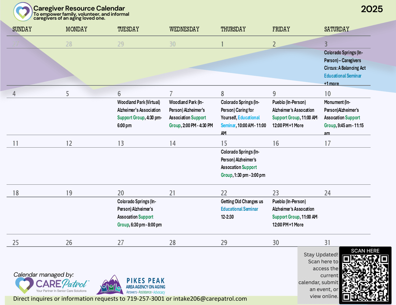 May Caregiver Resource Calendar - CarePatrol of Colorado Springs - Pueblo